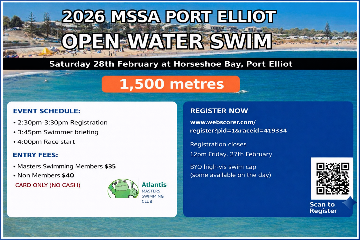 2026 Port Elliot OW Swim | Masters Swimming South Australia